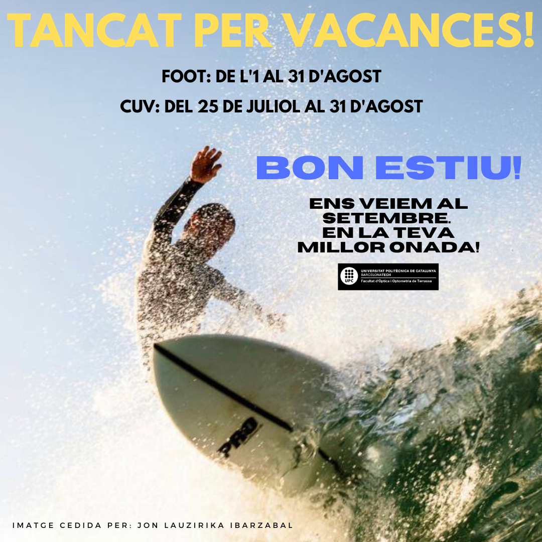 CUV Terrassa — Centre Universitari de la Visió. CUV — UPC. Universitat ...